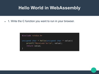 Quick overview of WebAssembly | PPT
