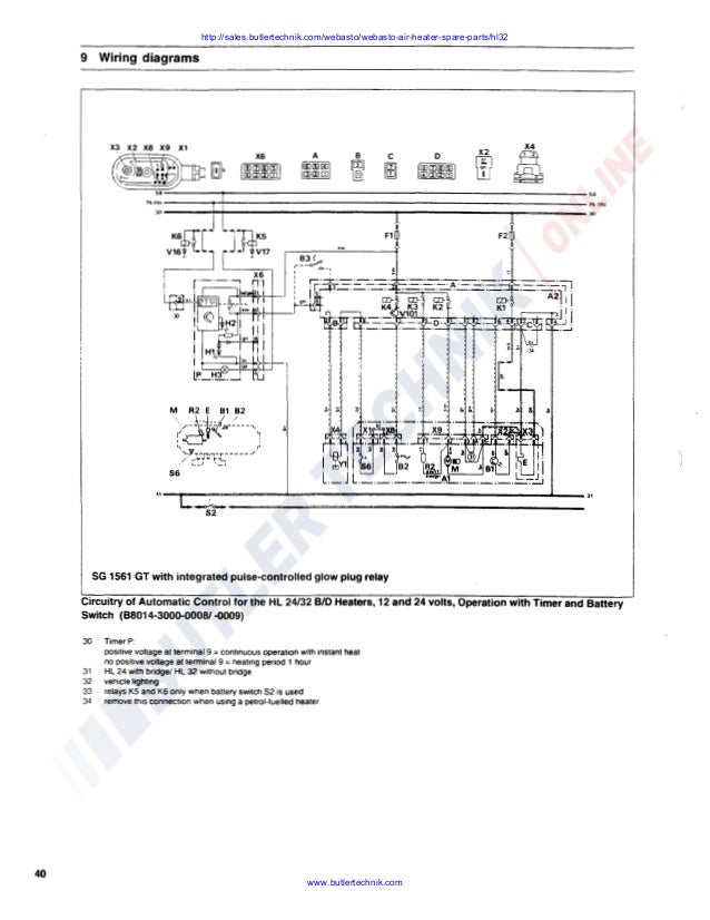 Webasto Air Top HL32 D Workshop Manual