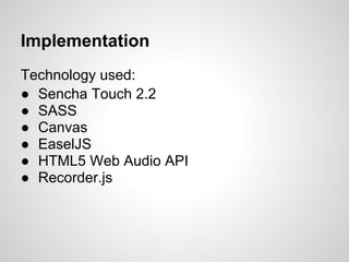 Web audio app preso | PPT