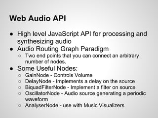 Web audio app preso | PPT
