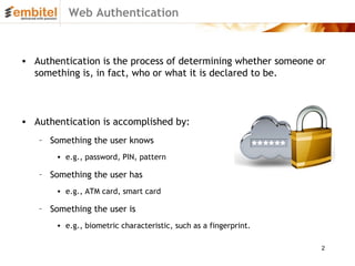 Web authentication | PPT
