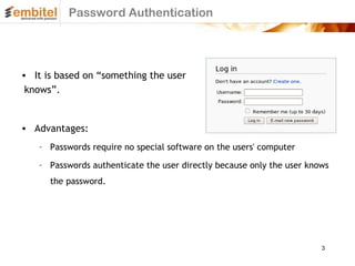 Web authentication | PPT