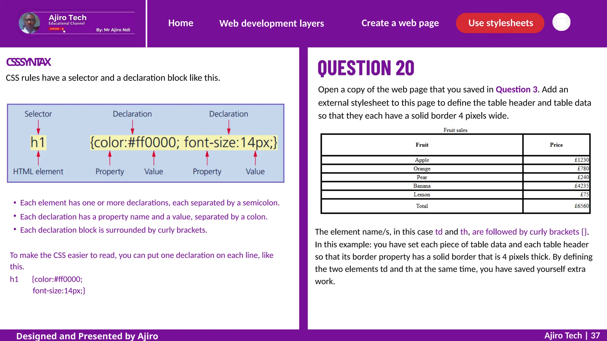 WEB AUTHORING PRESENTATION FOR IGCSEpptx | PPTX