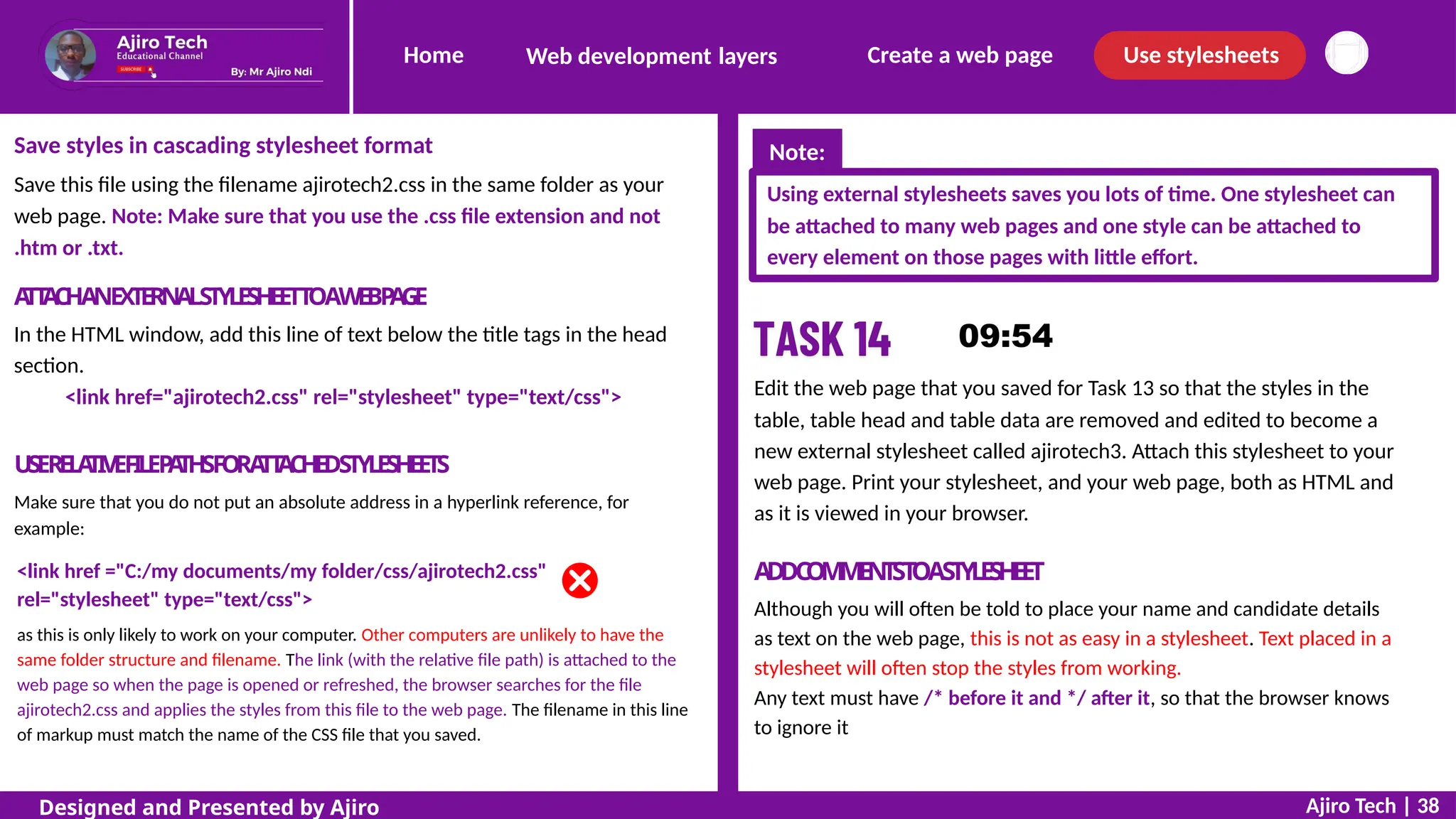 WEB AUTHORING PRESENTATION FOR IGCSEpptx | PPTX