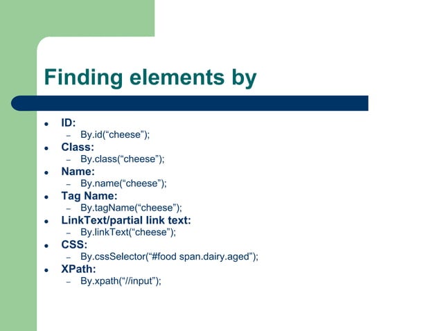 Web Automation Using Seleniumppt Web Development Internet