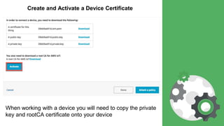 Web + AWS + IoT, how to | PPT