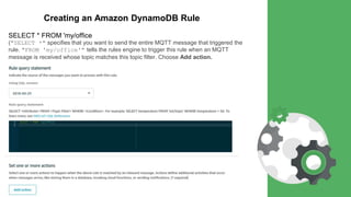 Web + AWS + IoT, how to | PPT