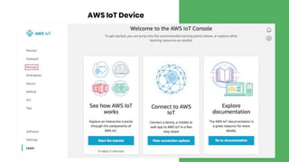 Web + AWS + IoT, how to | PPT