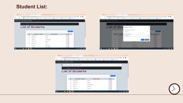 web based attendance model project ppt.pptx | Web Development | Internet