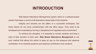 web based attendance model project ppt.pptx
