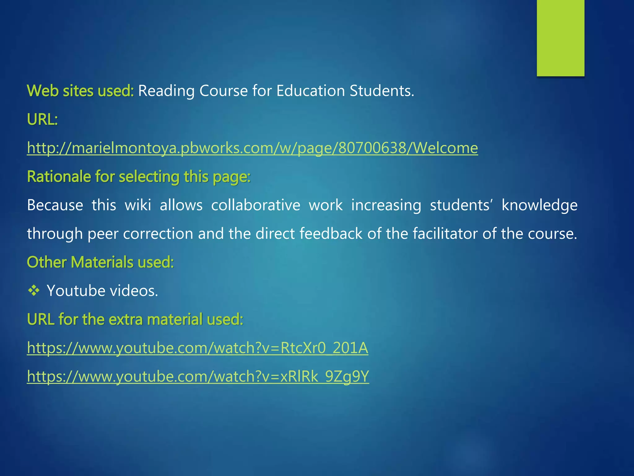 Web based lesson plan | PPTX