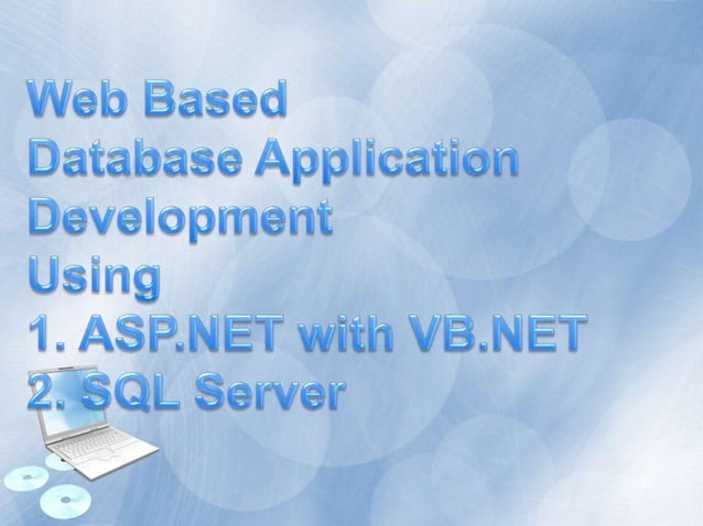 Web based database application design using vb.net and sql server | PPTX | Databases | Computer ...