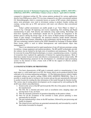 Web based e manufacturing of prototypes by using rapid prototyping technology | PDF