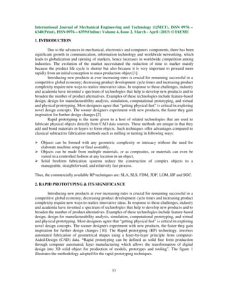 Web based e manufacturing of prototypes by using rapid prototyping ...