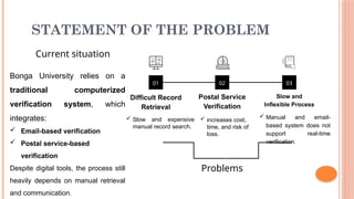WEB_BASED_GRADUATE_CREDENTIALS_VERIFICATION_SYSTEM_FOR_BONGA_UNIVERSITY ...