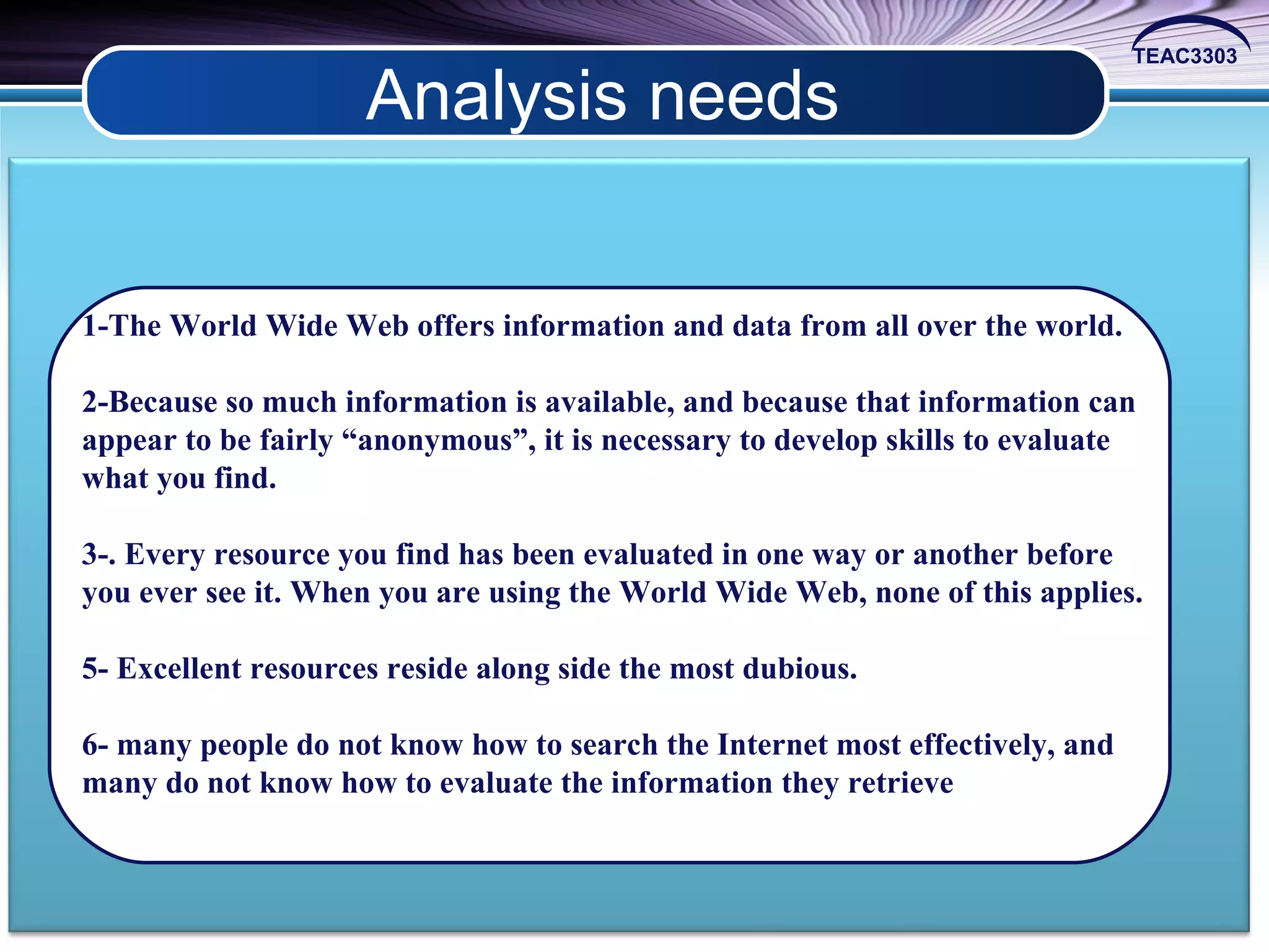 Web based information resources | PPT