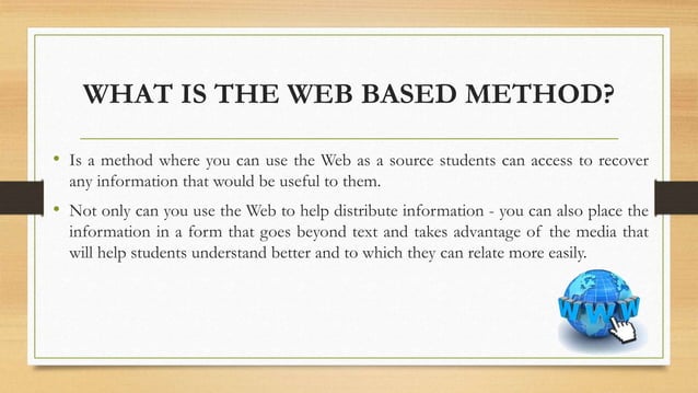Web based instruction method | PPT