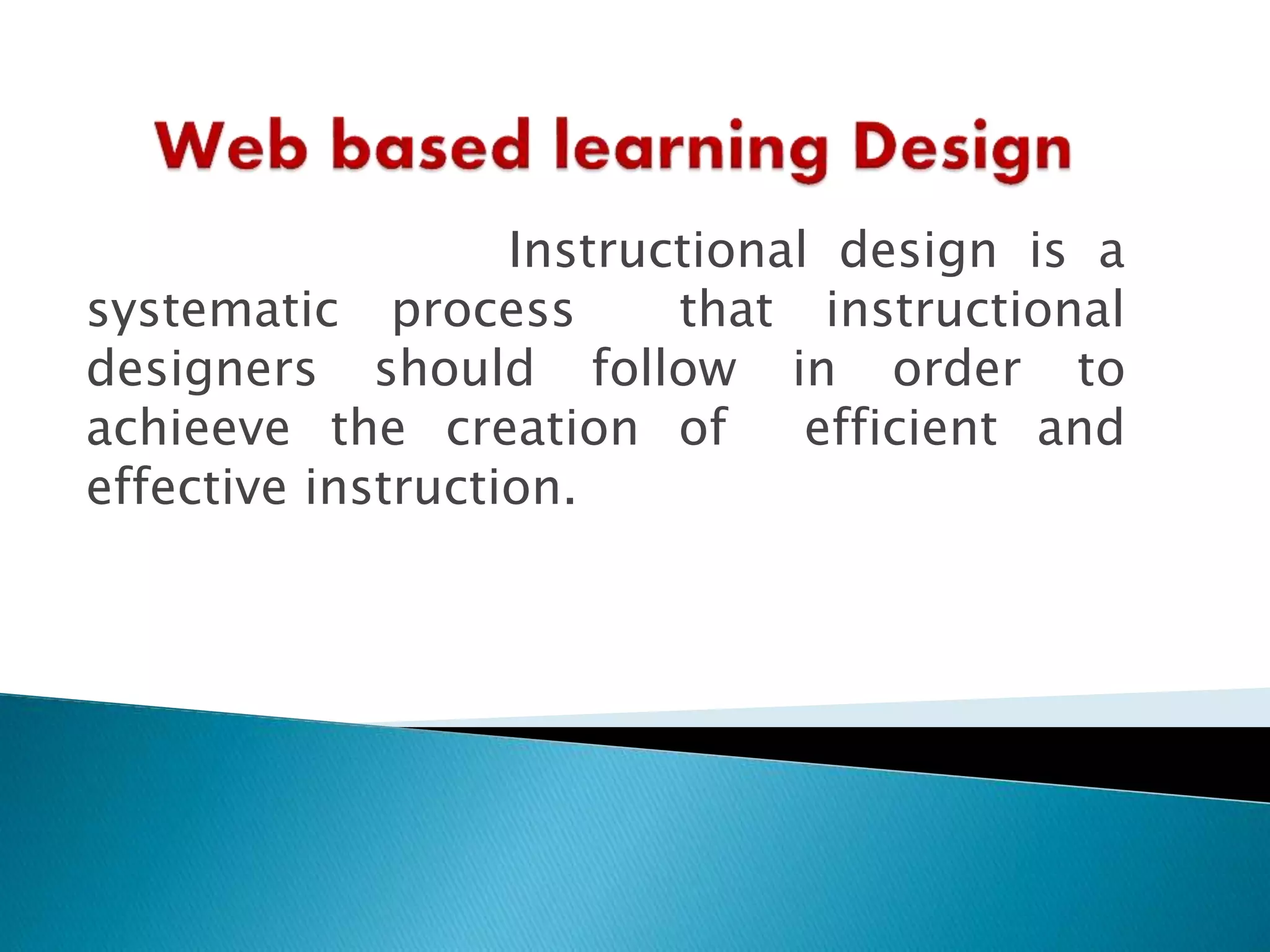Web based learning | PPTX