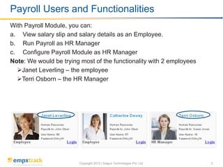 Web based Payroll Software | PDF | Business Accounting & Finance | Business