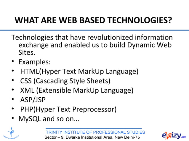 Web based programming | PPT