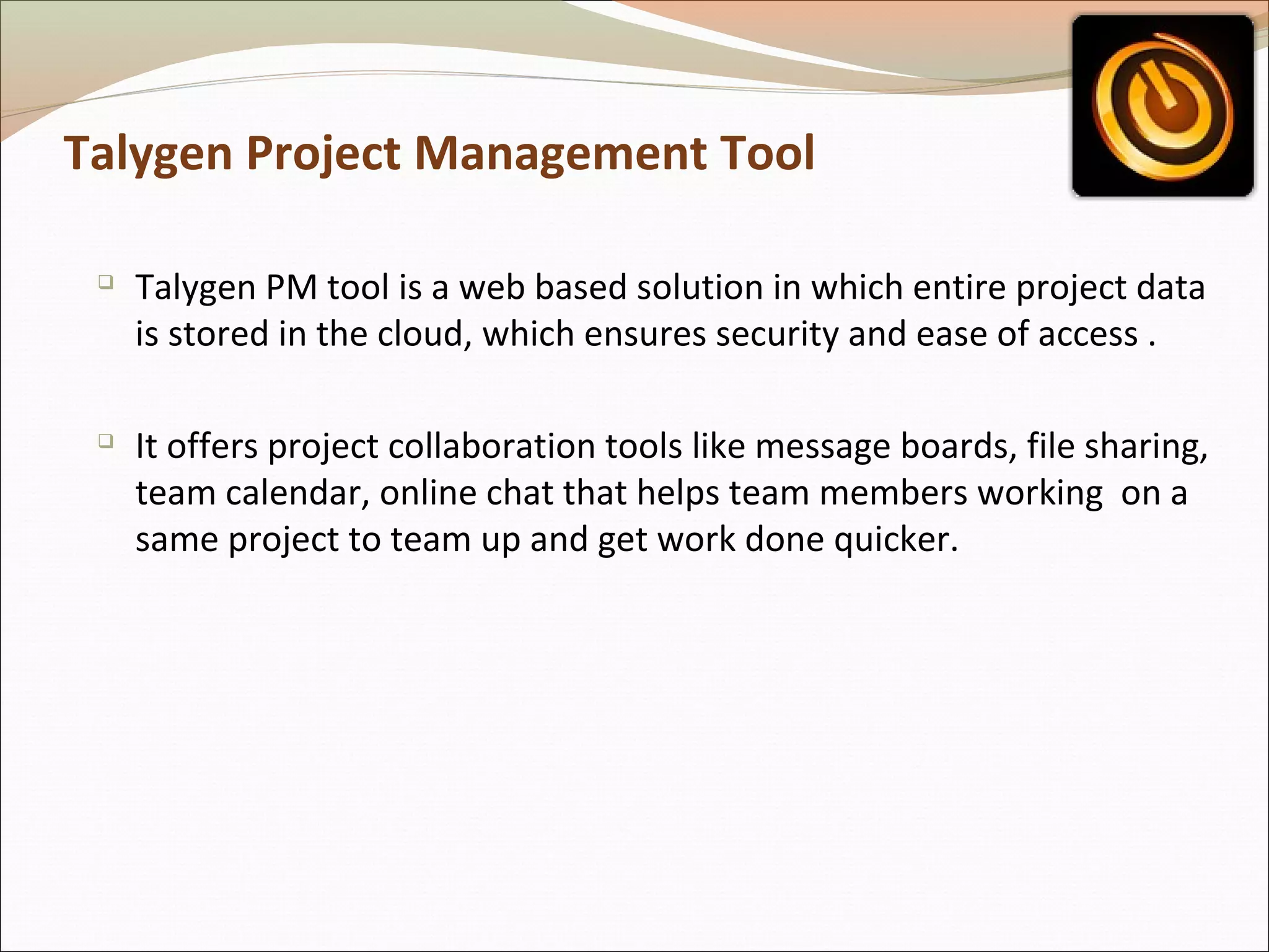Web Based Project Management Software | PPT | Computer Software and ...