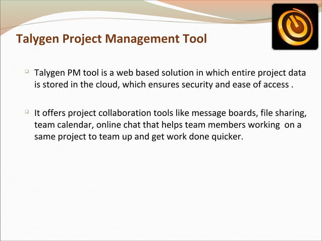 Web Based Project Management Software | PPT