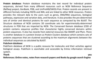 Web based servers and softwares for genome analysis | PPTX