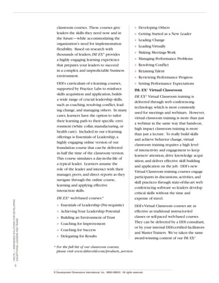Web Based Solutions For Developing Exceptional Leaders And Teams | PDF
