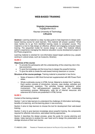 Web based training | PDF