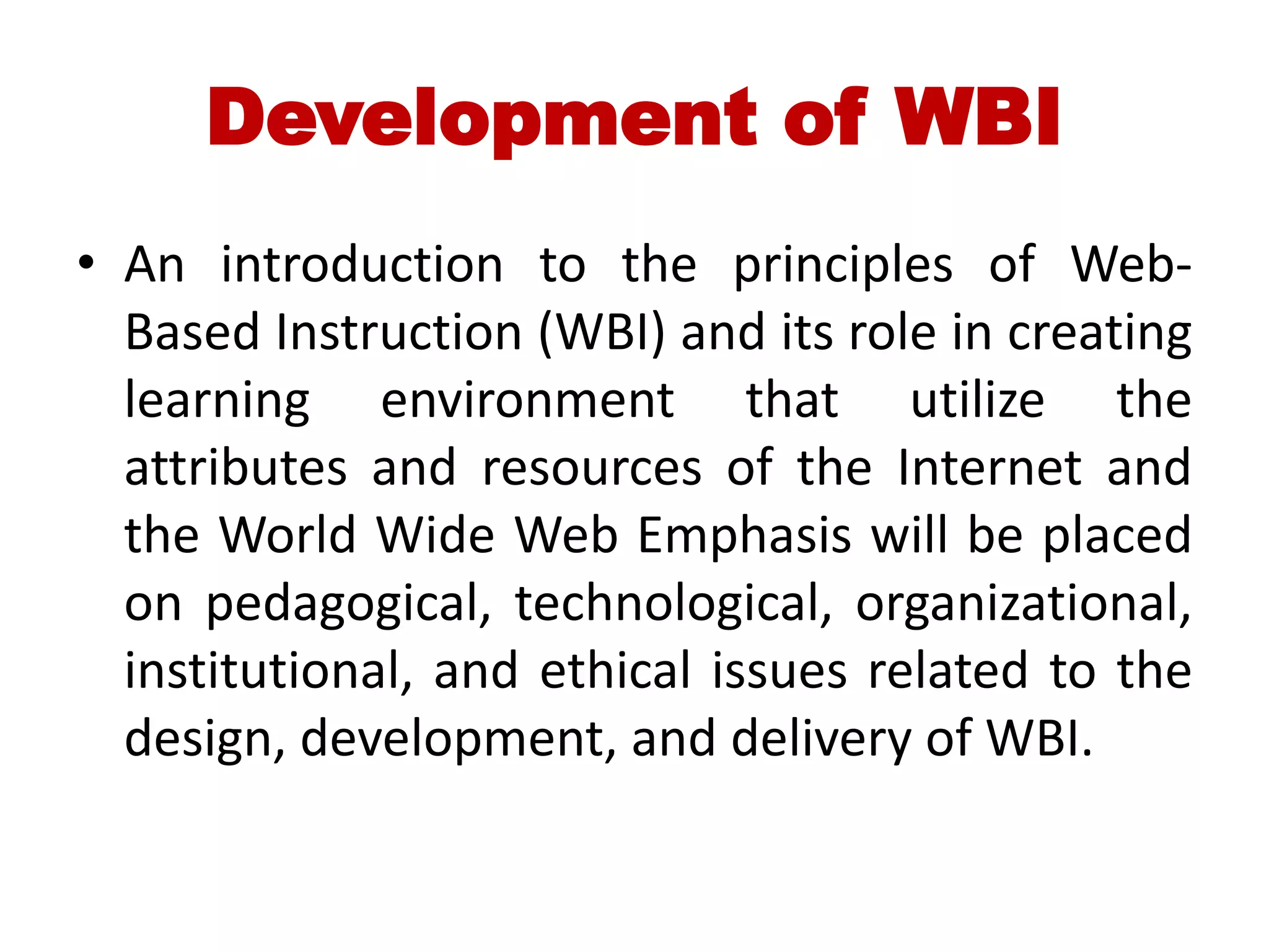 Web base instruction | PPTX