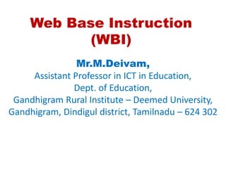 Web base instruction | PPTX