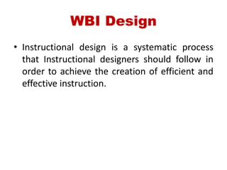 Web base instruction | PPTX