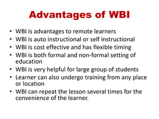 Web base instruction | PPTX