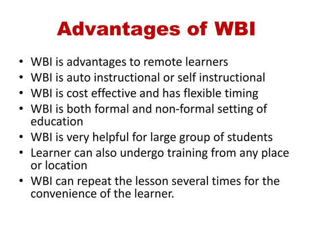 Web base instruction | PPTX