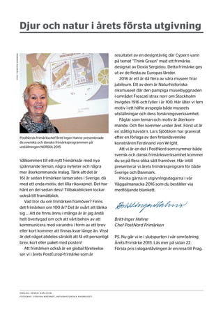 Frimärksnyheter 1/2016 | PDF