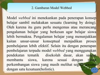 pembelajaran terpadu model Webbed | PPT