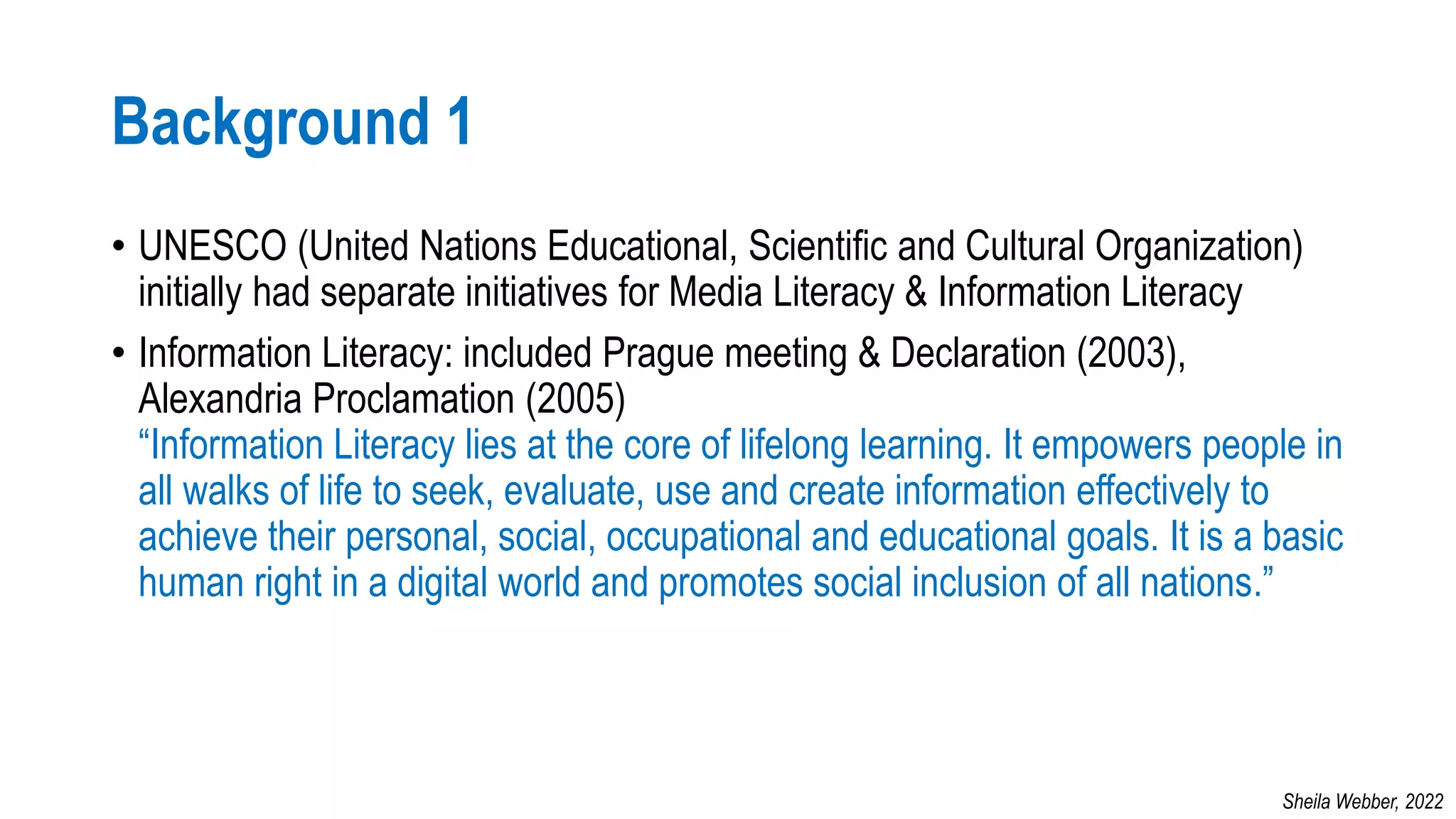 UNESCO - Media and Information Literacy initiatives | PDF