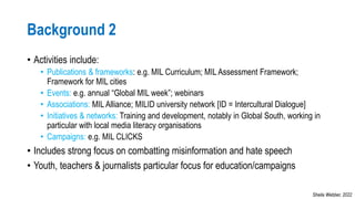 UNESCO - Media and Information Literacy initiatives | PDF