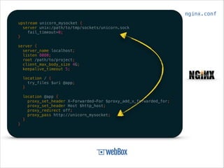 Nginx ve Unicorn'la Rack Uygulamalarını Koşturmak | PDF