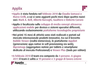 Claudio Somazzi di Applix "Editoria su Mobile: quale futuro?" a Pane,Web e Salame | PPT