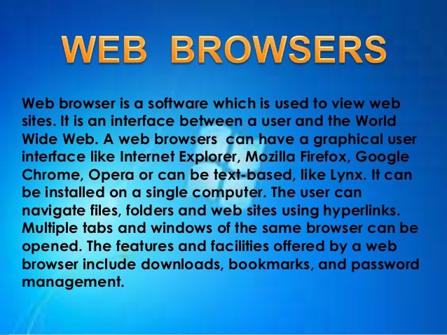 Web browers