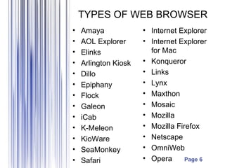 Web browser | PPT