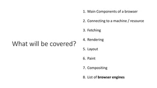 Web browser - How web browsers work? | PPT