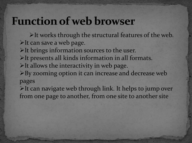 Web browser | PPTX