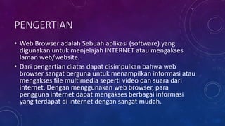 Web browser for Grade one | PPTX