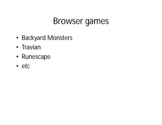 Web browser game development(pre) | PPT