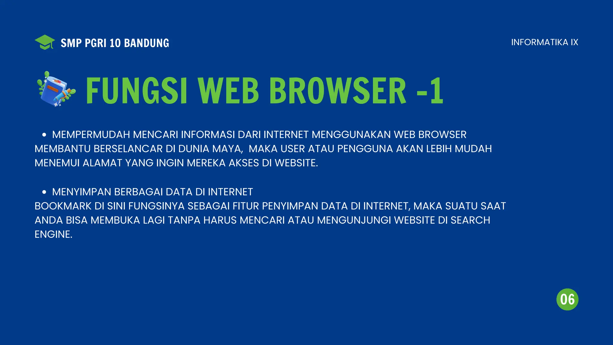 Materi Pembelajaran Web Browser Bagian I | PPT