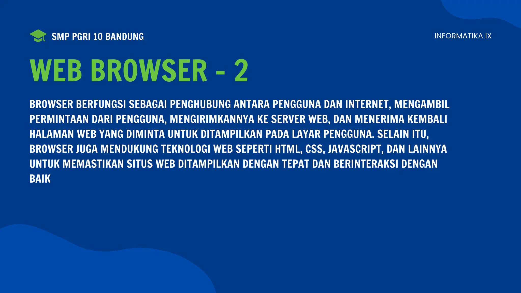 Materi Pembelajaran Web Browser Bagian I | PPT