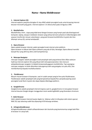 Web Browser II | PDF