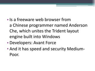 Web browsers | PPTX